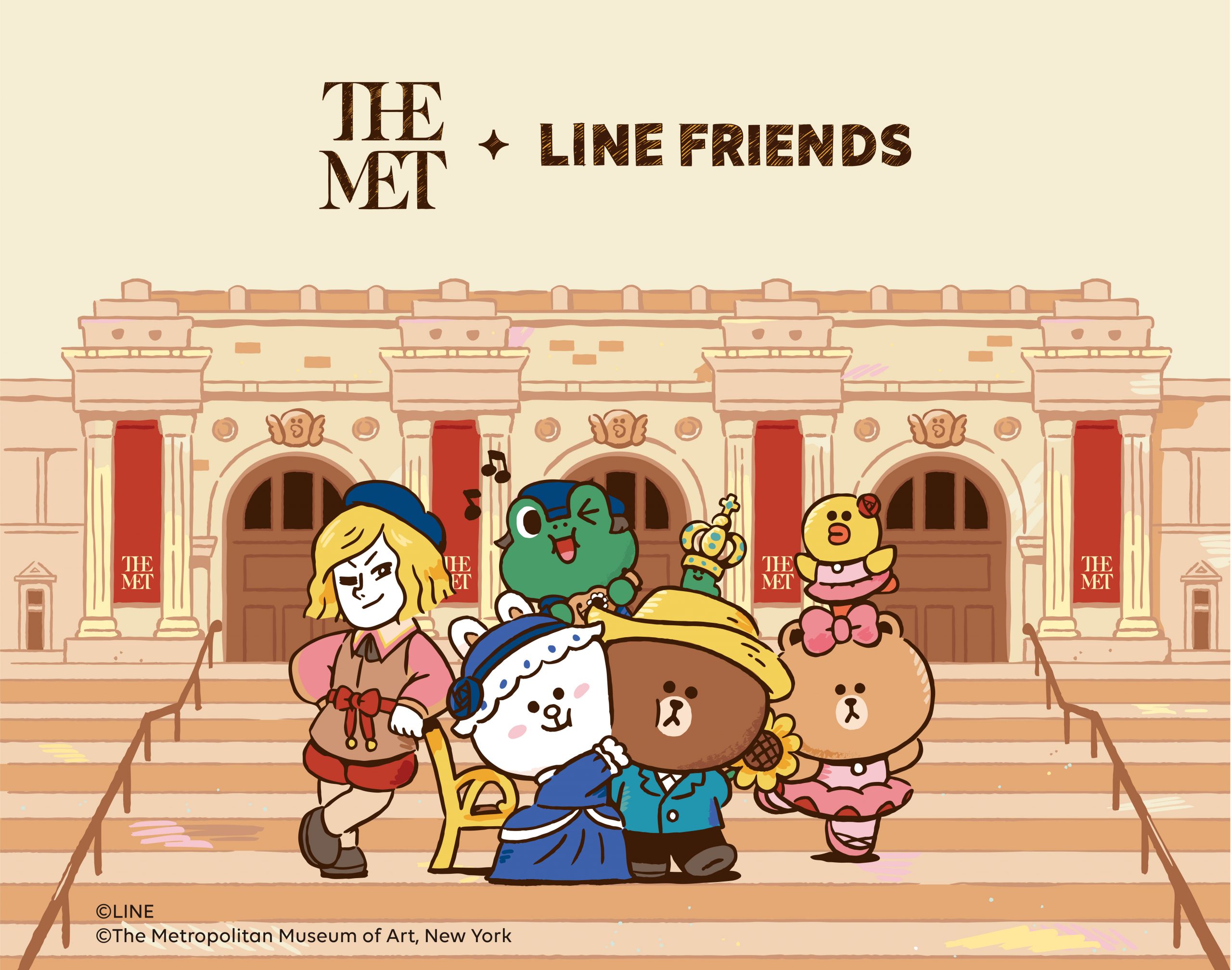 LINE FRIENDS 跨界大都会艺术博物馆推出限定合作 – NOWRE现客
