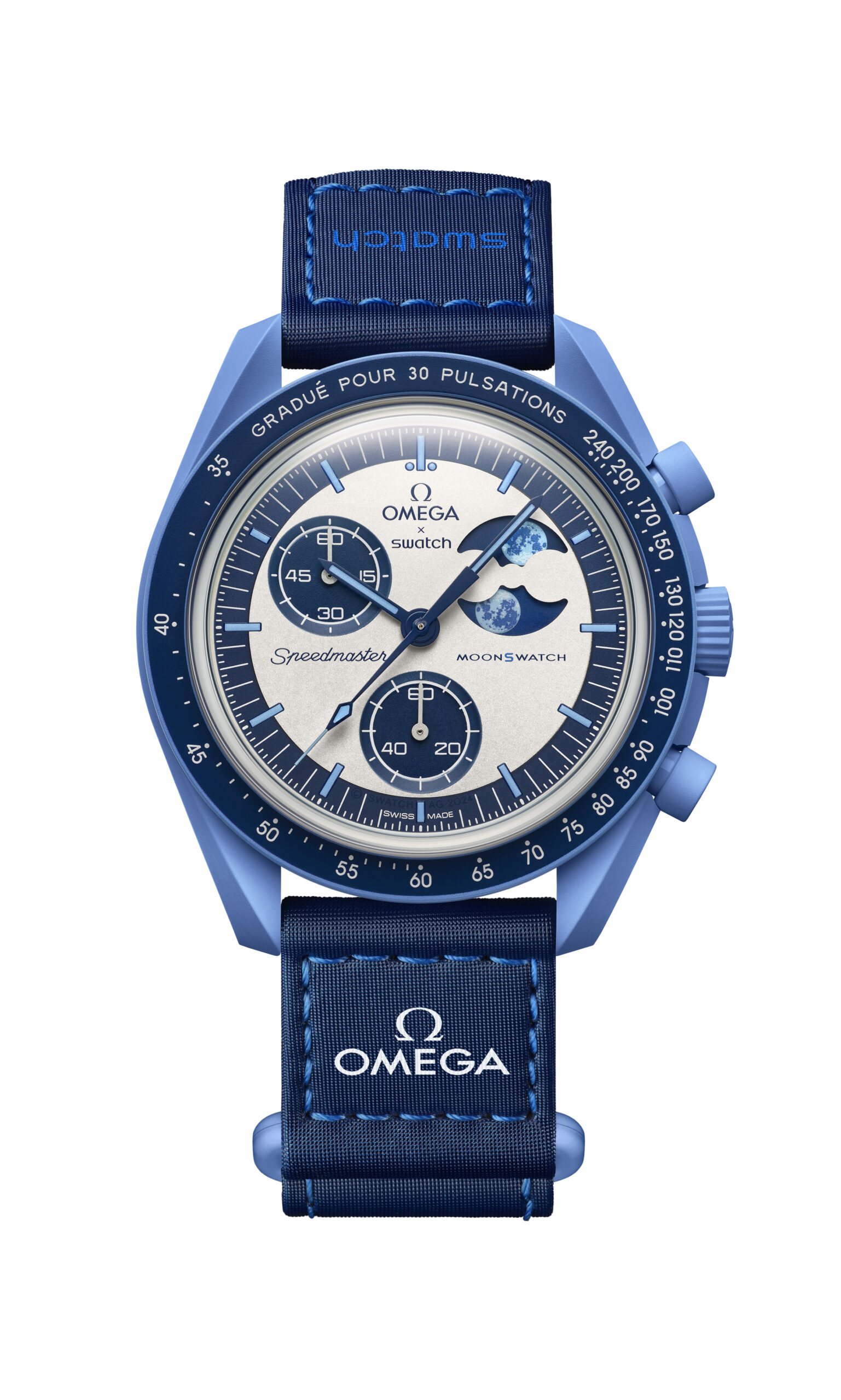 OMEGA x Swatch 全新 Bioceramic MoonSwatch 系列腕表 MISSION TO THE SUPER BLUE ...