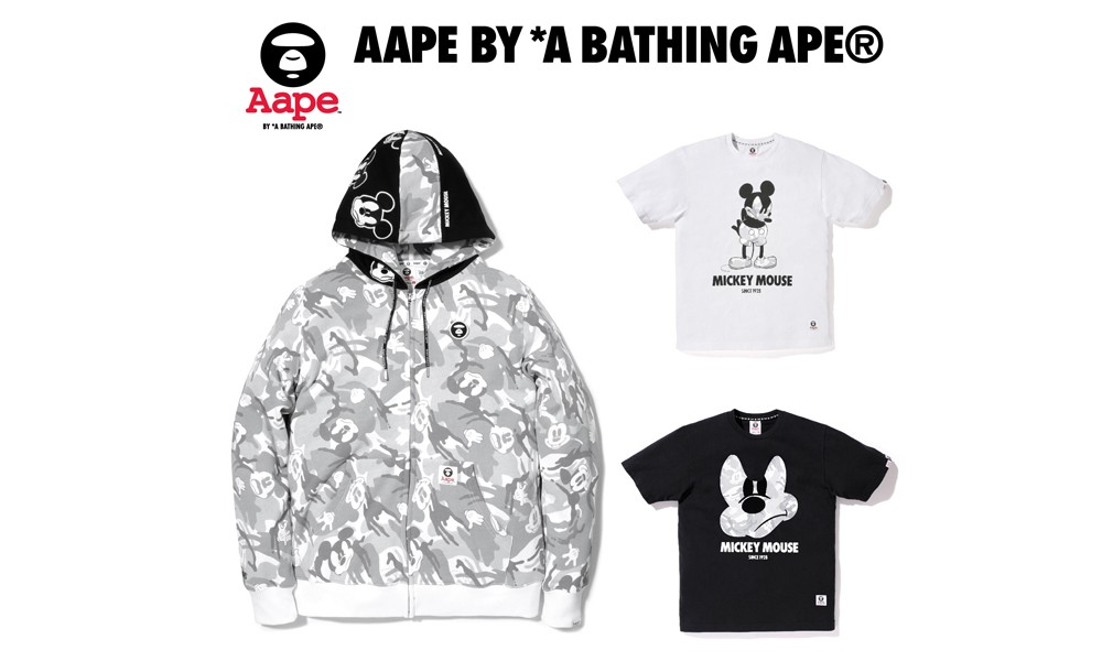 AAPE BY A BATHING APE® x Mickey Mouse 合作系列发布 – NOWRE现客